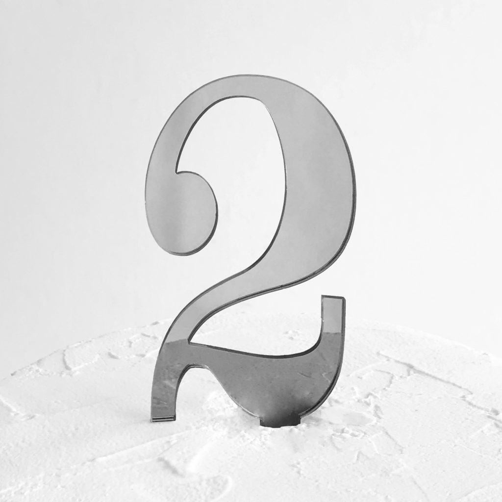 Number 2 Cake Topper | SANDRA DILLON DESIGN