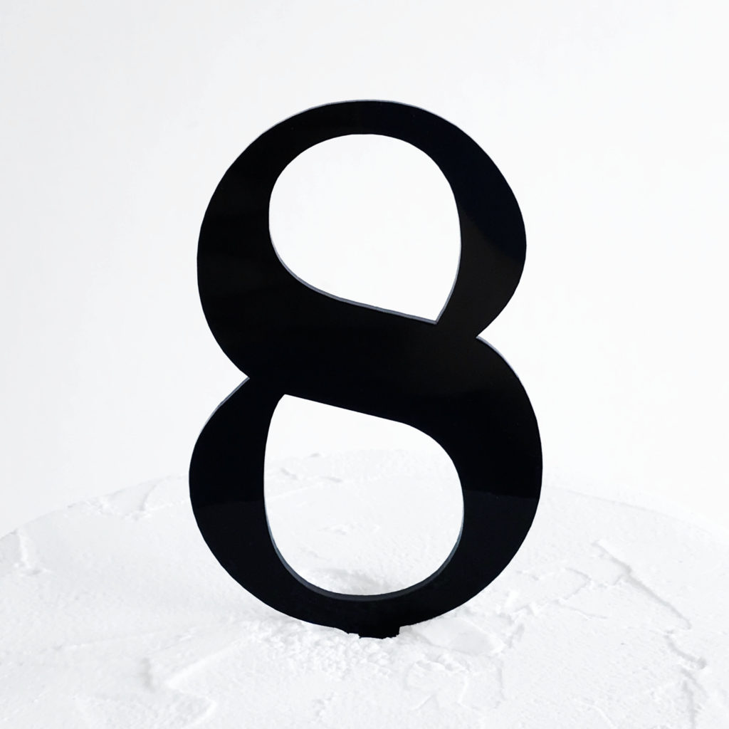 Number 8 Cake Topper | SANDRA DILLON DESIGN