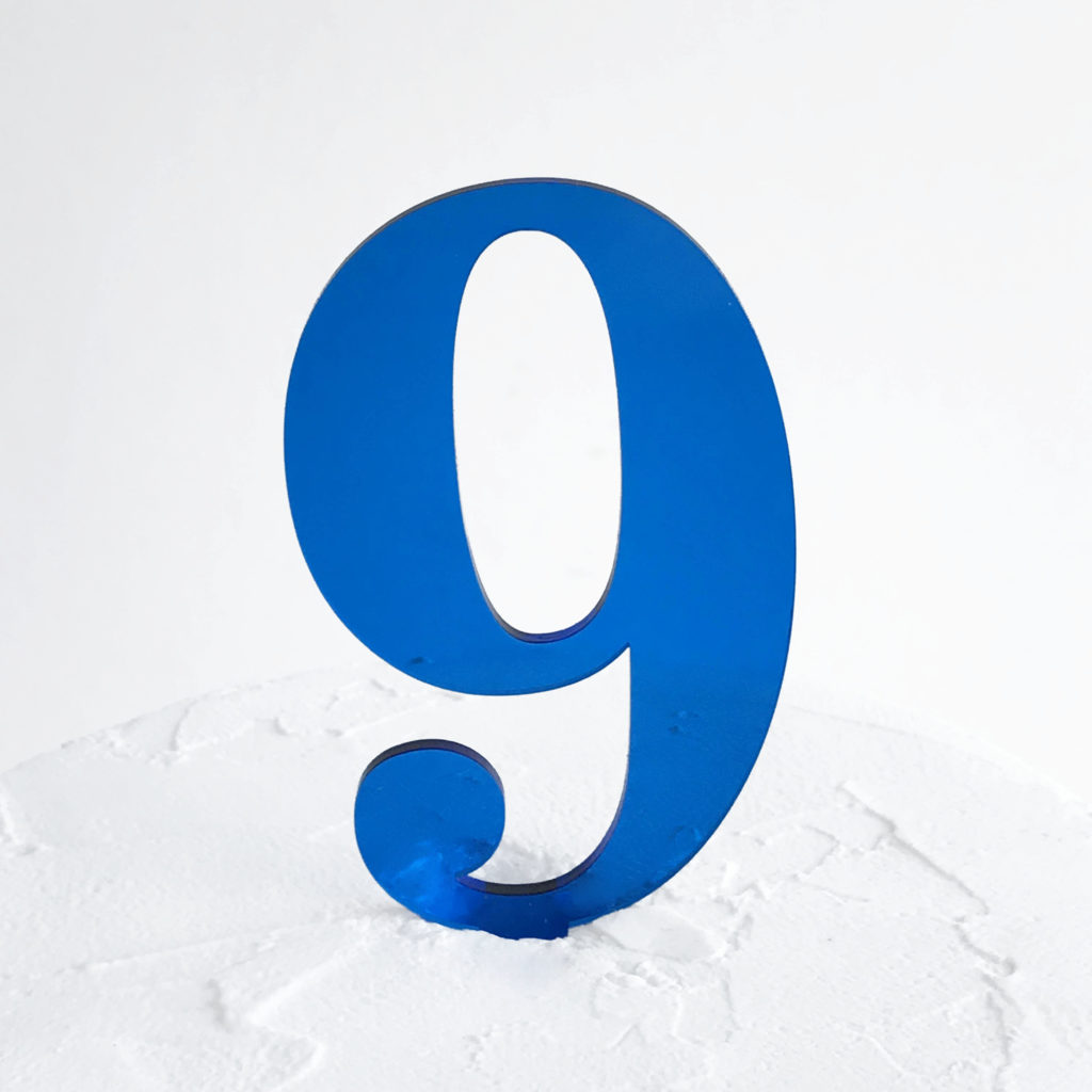 Number 9 Cake Topper | SANDRA DILLON DESIGN