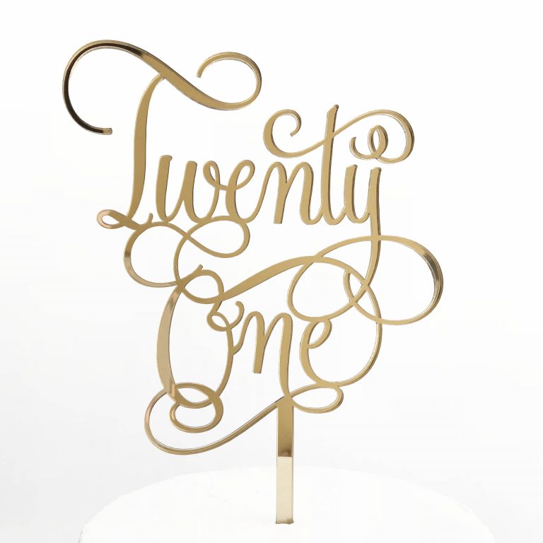 Wild Twenty One Cake Topper | SANDRA DILLON DESIGN