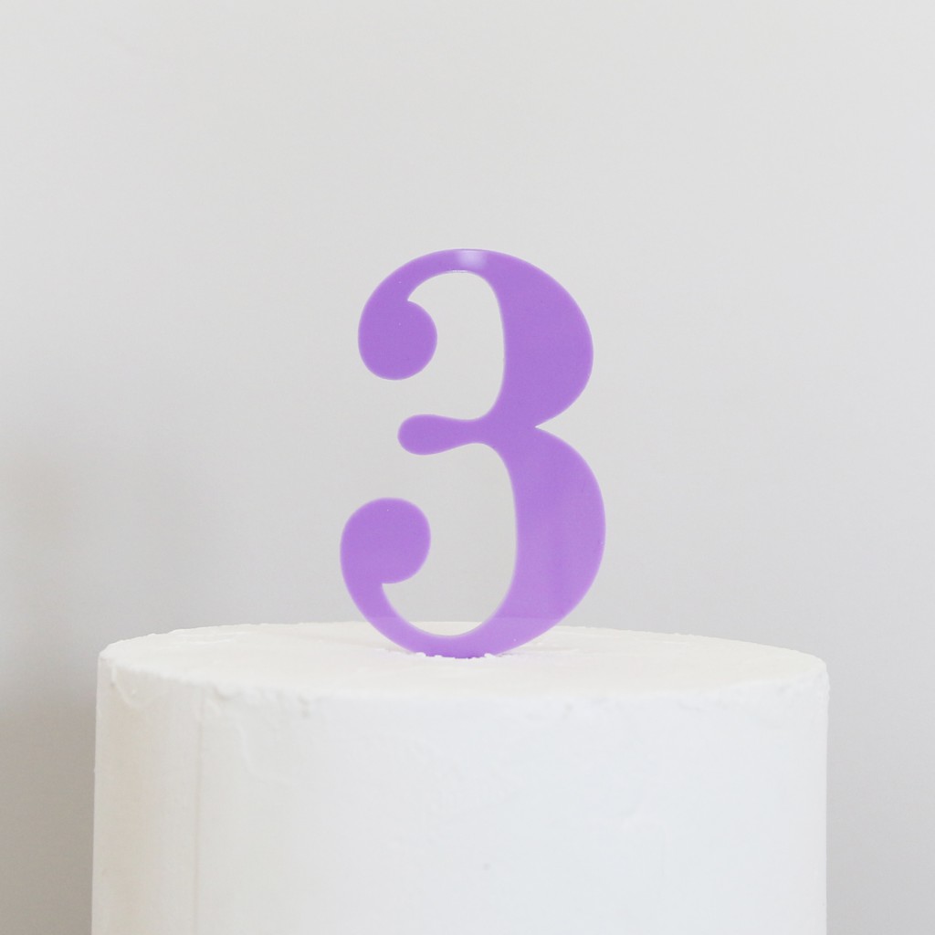 Number 4 Cake Topper | SANDRA DILLON DESIGN