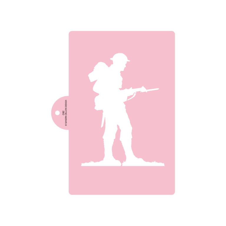 Lest We Forget Stacked Cake Stencil | SANDRA DILLON DESIGN